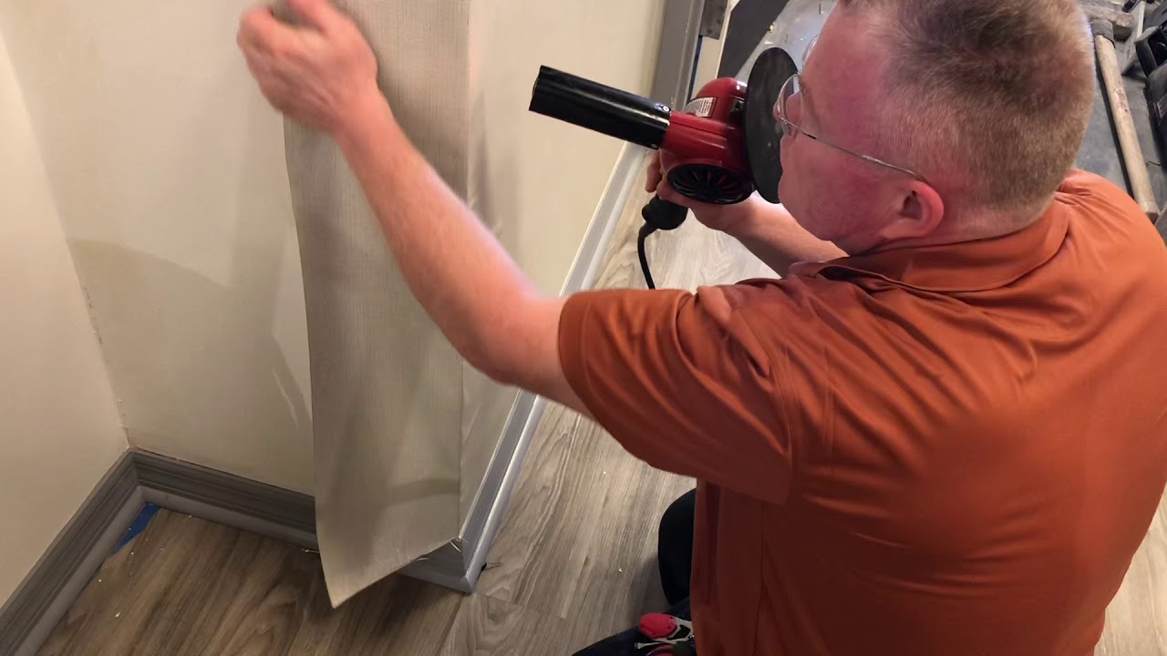 How to Wrap Wallpaper Around Outside Corners - Spencer Colgan - YouTube