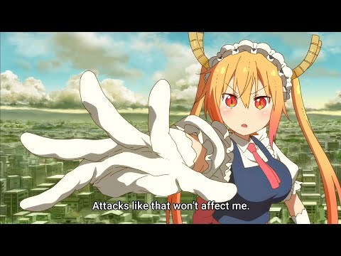 Tohru vs Ilulu Full Fight | Miss Kobayashi's Dragon Maid Season 2 - YouTube