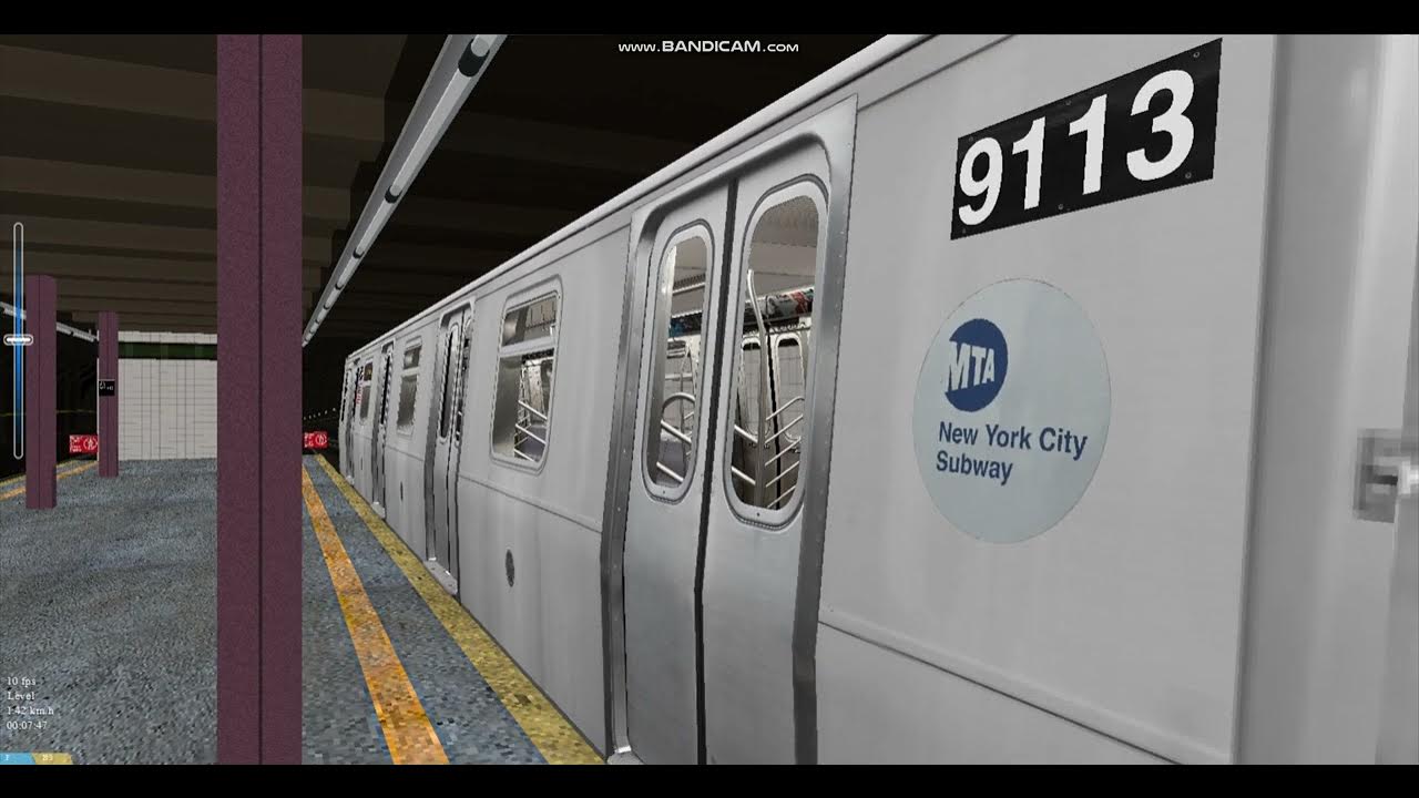 Openbve New 3d 2022 R160A Alstom G Train Arriving & Departing at 21st Street - YouTube