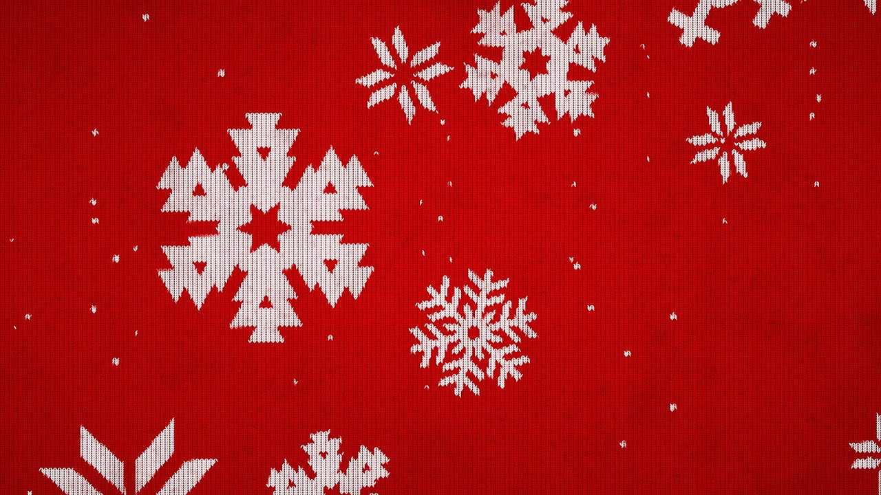 4K Knitted Sweater Texture of Snowflakes Falling Background - YouTube