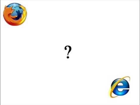 Mozilla Firefox VS. Internet Explorer - YouTube