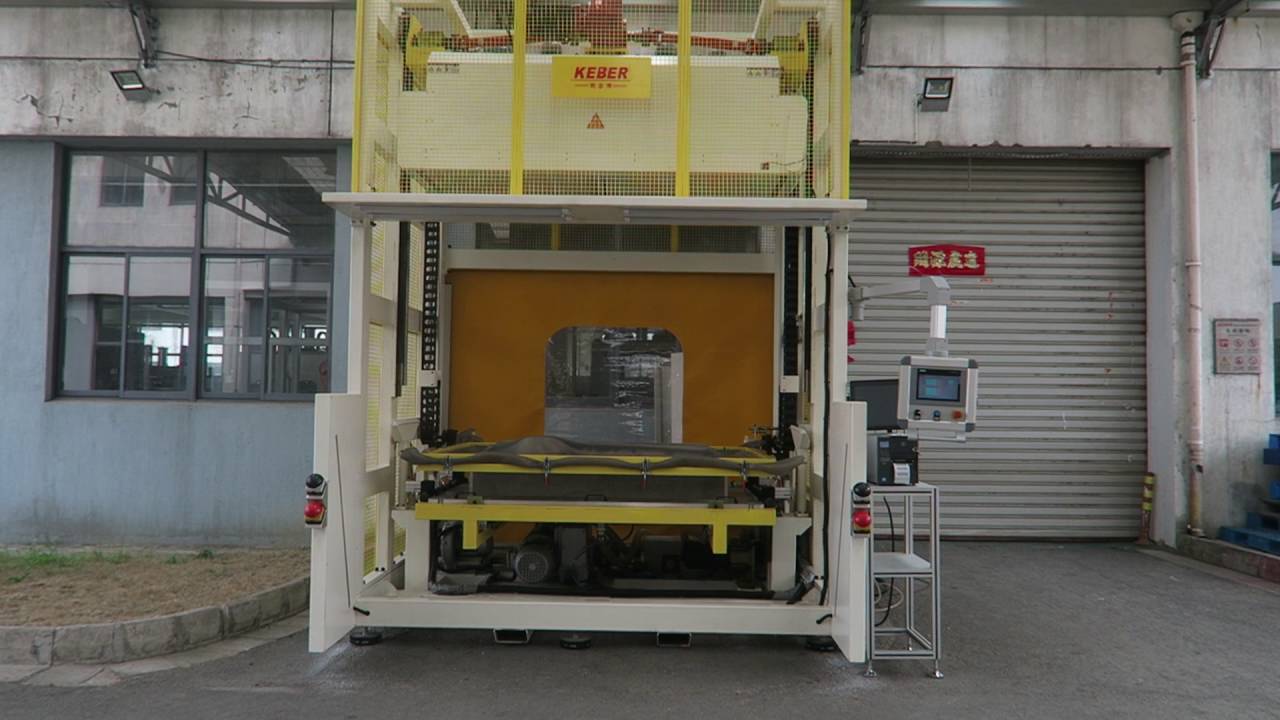 KEBER membrane covering machine for automotive instrument panel/IP ...
