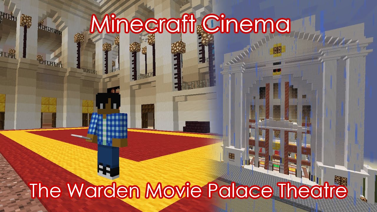 Minecraft Cinema Build- The Warden Palace Movie Theatre - YouTube