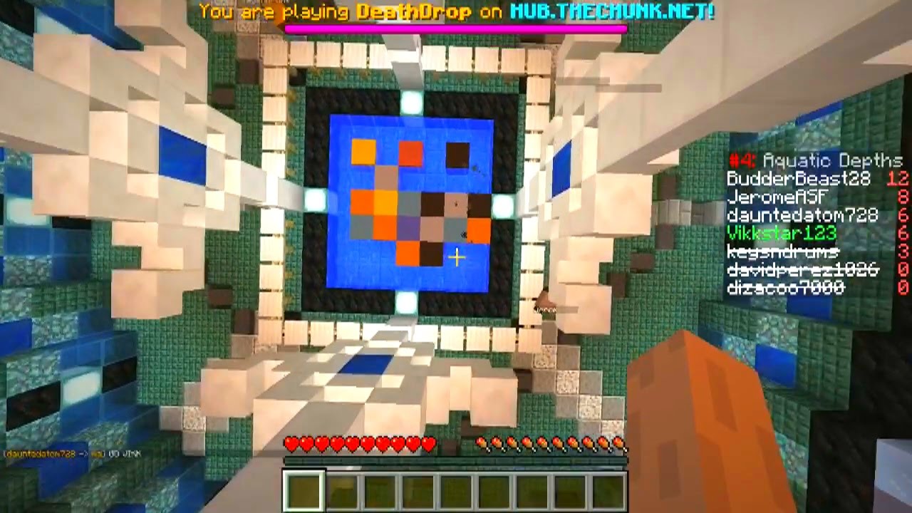 Minecraft HARDCORE DEATH DROP #1 with Vikkstar & Jerome (Minecraft ...