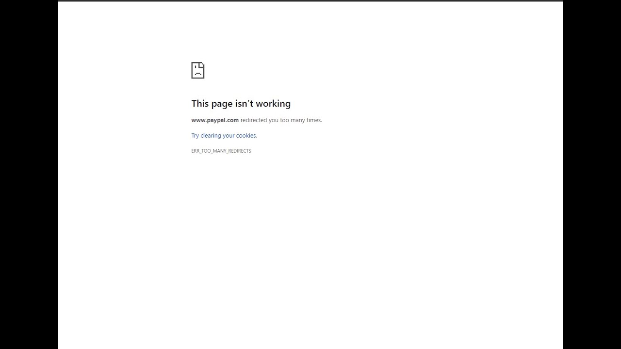 How to fix Paypal "This page isn’t working" (2020) - YouTube