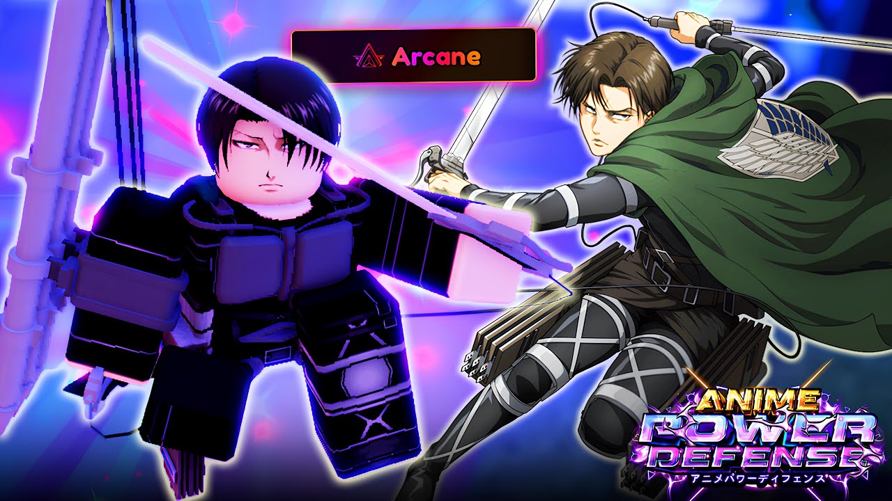 Arcane Captain Levy Showcase : Anime Power Defense - Levi - YouTube