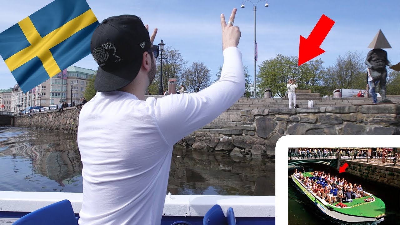 PHOTOBOMBING People From A BOAT! | Day 2 Gothenburg| - YouTube