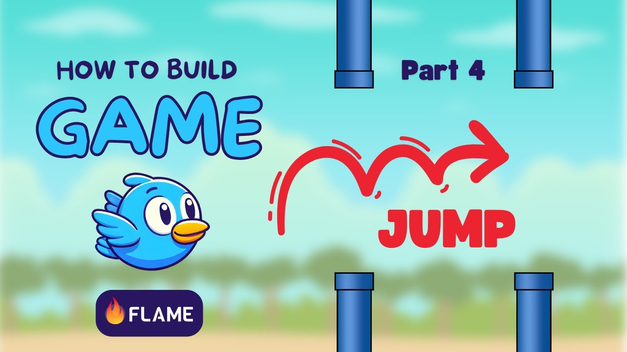 Part 4: Jump and Gravity - Build a Game Using Flutter and Flame - YouTube
