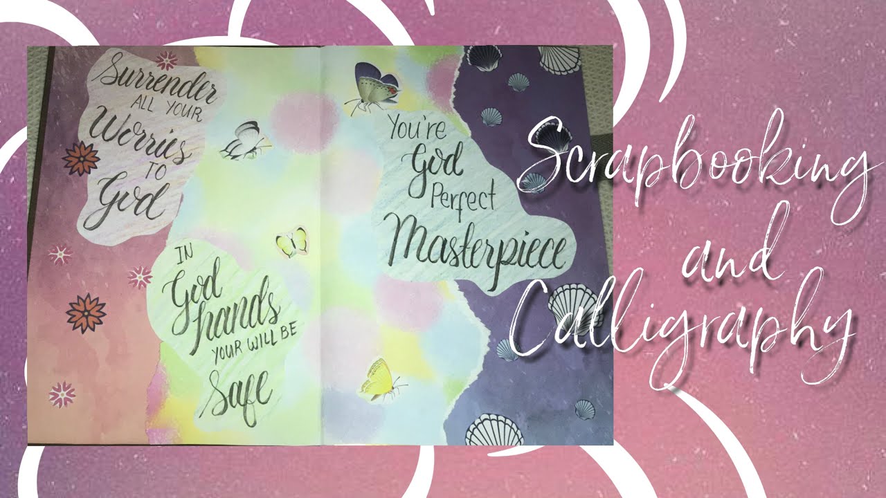 motivational bible verse x scrapbooking - YouTube