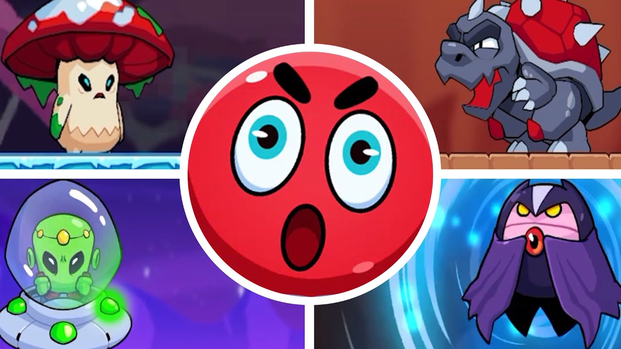 Ball V - Red Boss Challenge - All NEW Bosses - YouTube