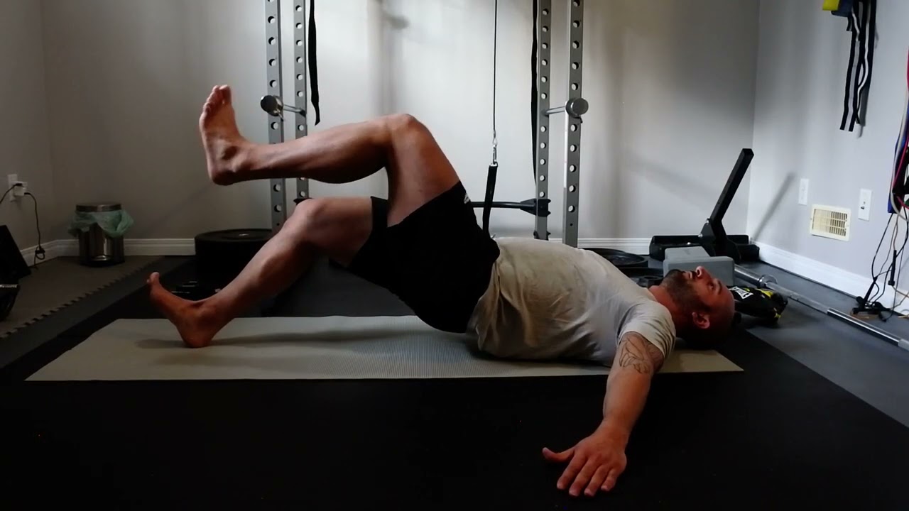 Supine Hamstring Alternating Lift Offs - YouTube