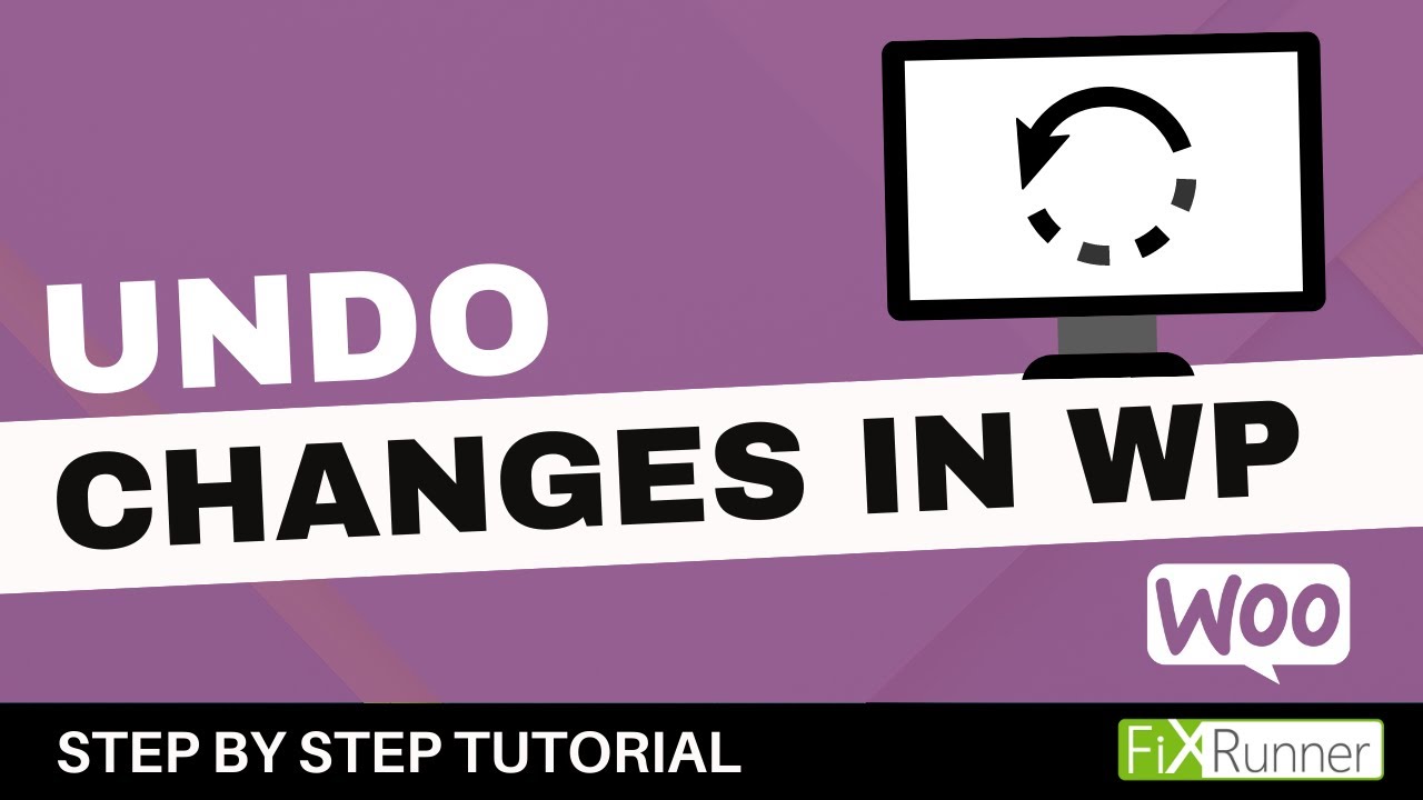 How To Undo Changes In WordPress YouTube How To Undo Changes In WordPress YouTube