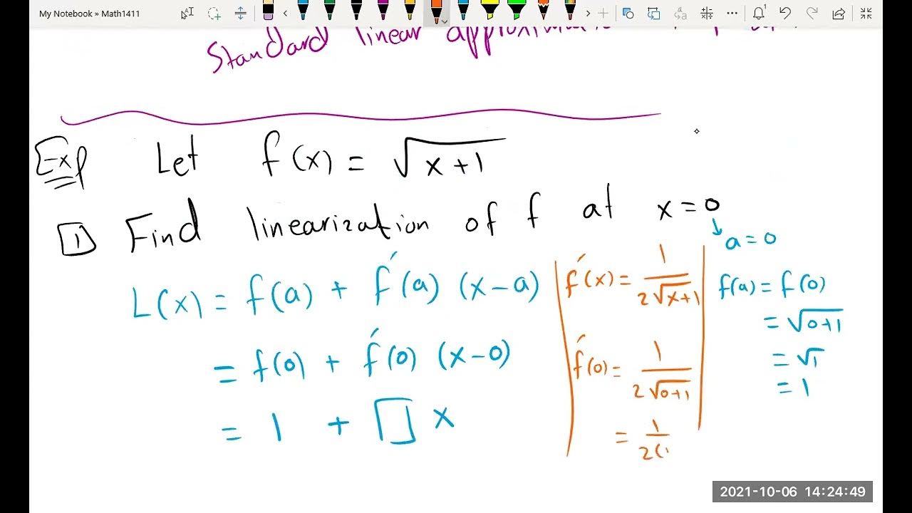Ch3 Part 2 Linerization and Differential - YouTube
