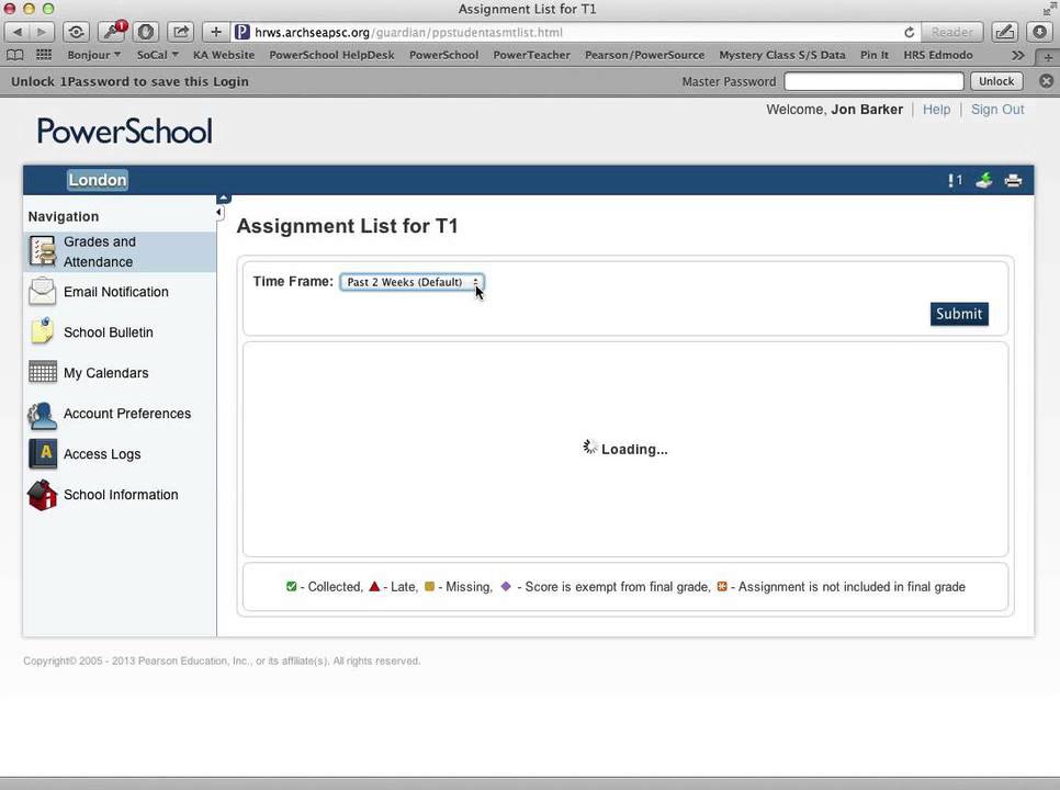 Viewing Child's Grades in PowerSchool Parent Portal - YouTube