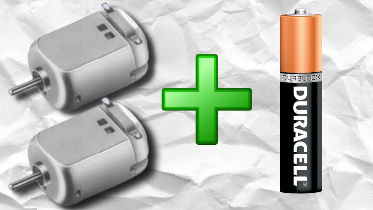 How to wire a battery to 2 dc motors - YouTube