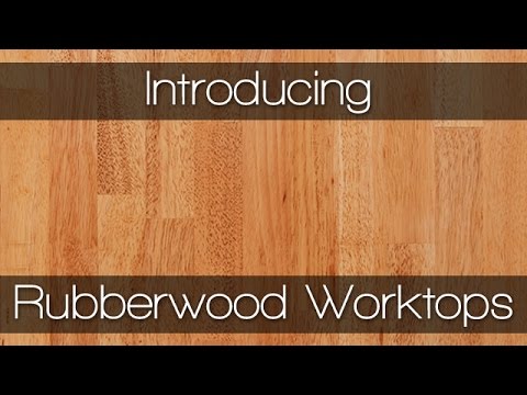 Rubberwood Worktops - Solid Wood Worktops by Worktop Express - YouTube