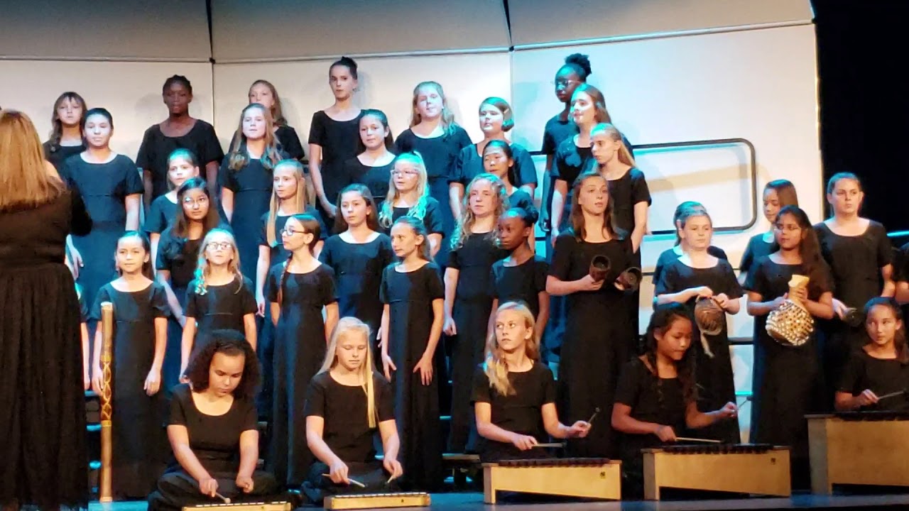 Rhythm of the Rain Chorus 6th Graders 2019 Fall - YouTube