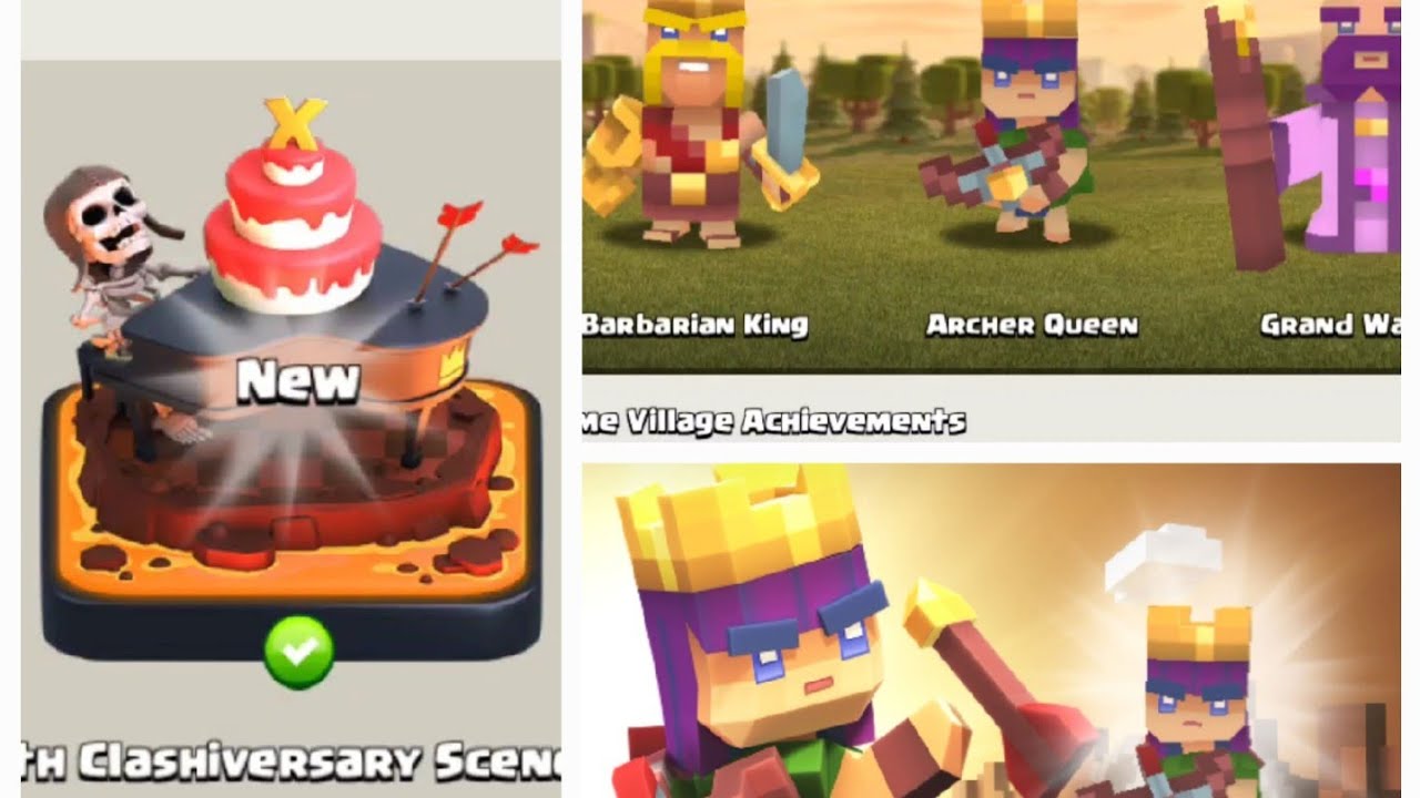 Clash Of Clans: 10th Anniversary Scenery And Pixel Skins Plus FREE ...