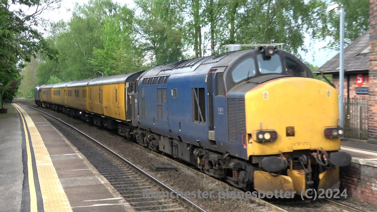 (4K) Test Train With Class 37610 Tnt 37612 On 1Q41 Is Seen Passing ...