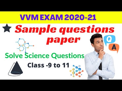 Sample Questions Paper VVM Exam 2020-21 | Class - 9 to 11 | Solve ...