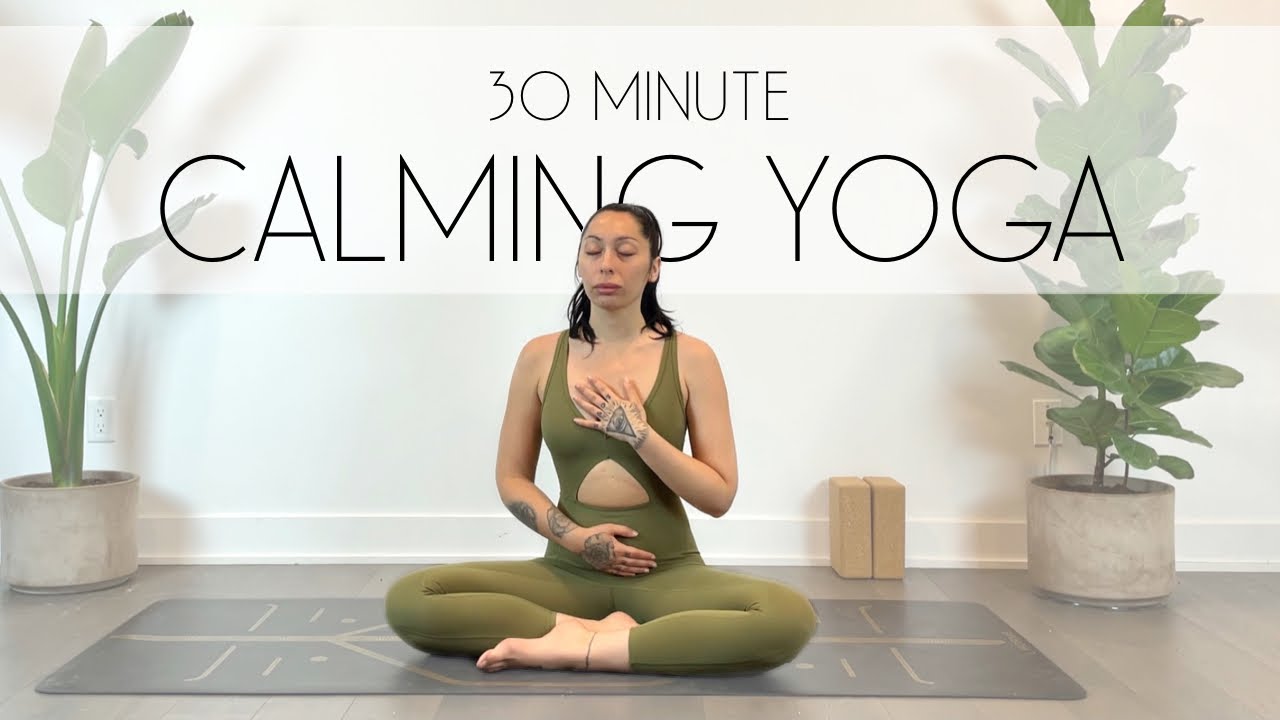 30 Min Yoga for When You Feel Like Doing Nothing (Intermediate Yoga ...
