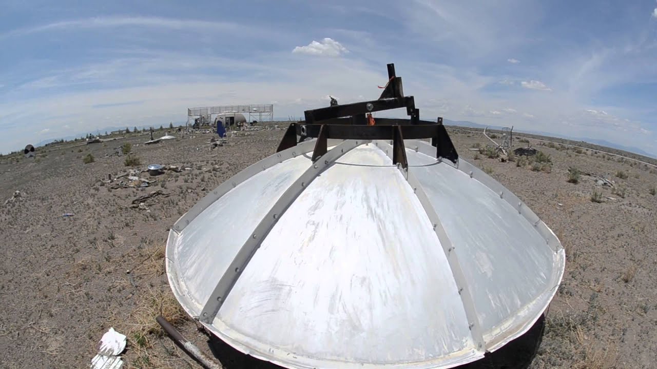 UFO Watchtower: Satellite Dish UFO Conversion - YouTube