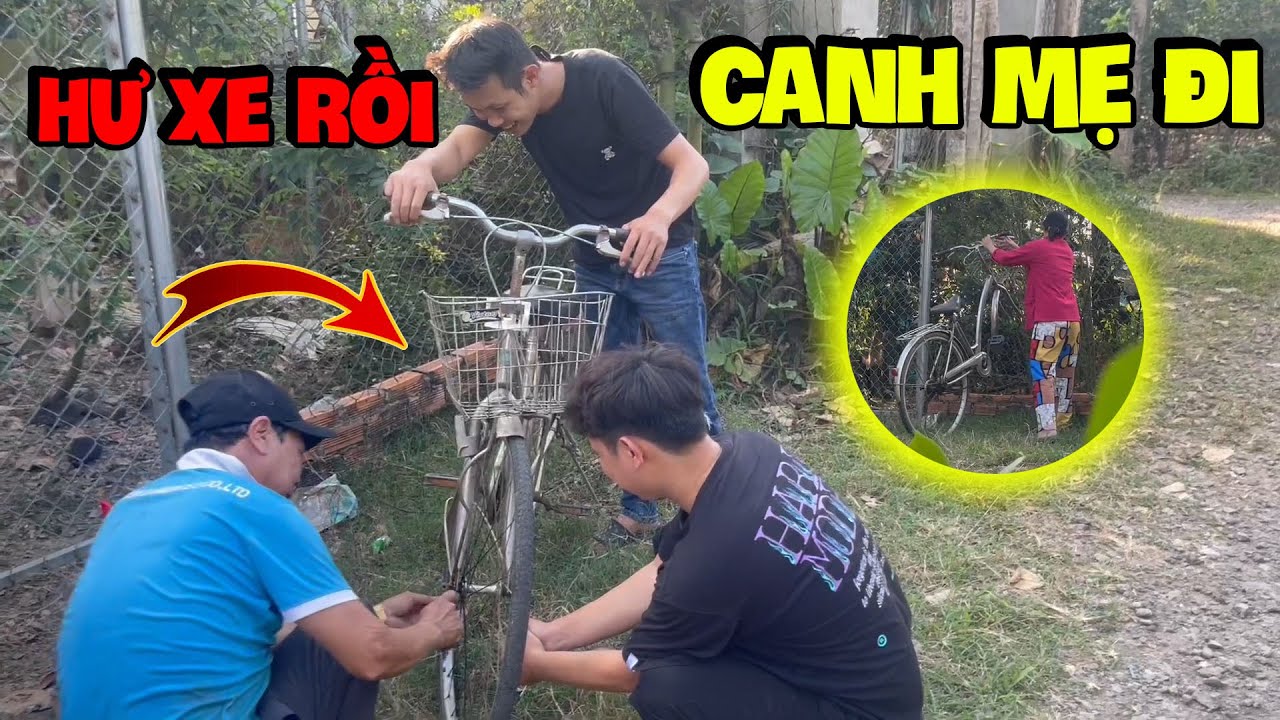 Mới Đi Có Chút Xíu Mà Mất Luôn Cái Bánh Xe Của Mẹ Hương - YouTube