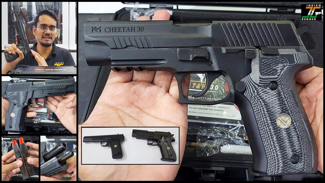 Nanda Cheetah 30 (17+1) पिस्तौल Review 🇮🇳 7.62x25 Sig P226 (NP Bore ...