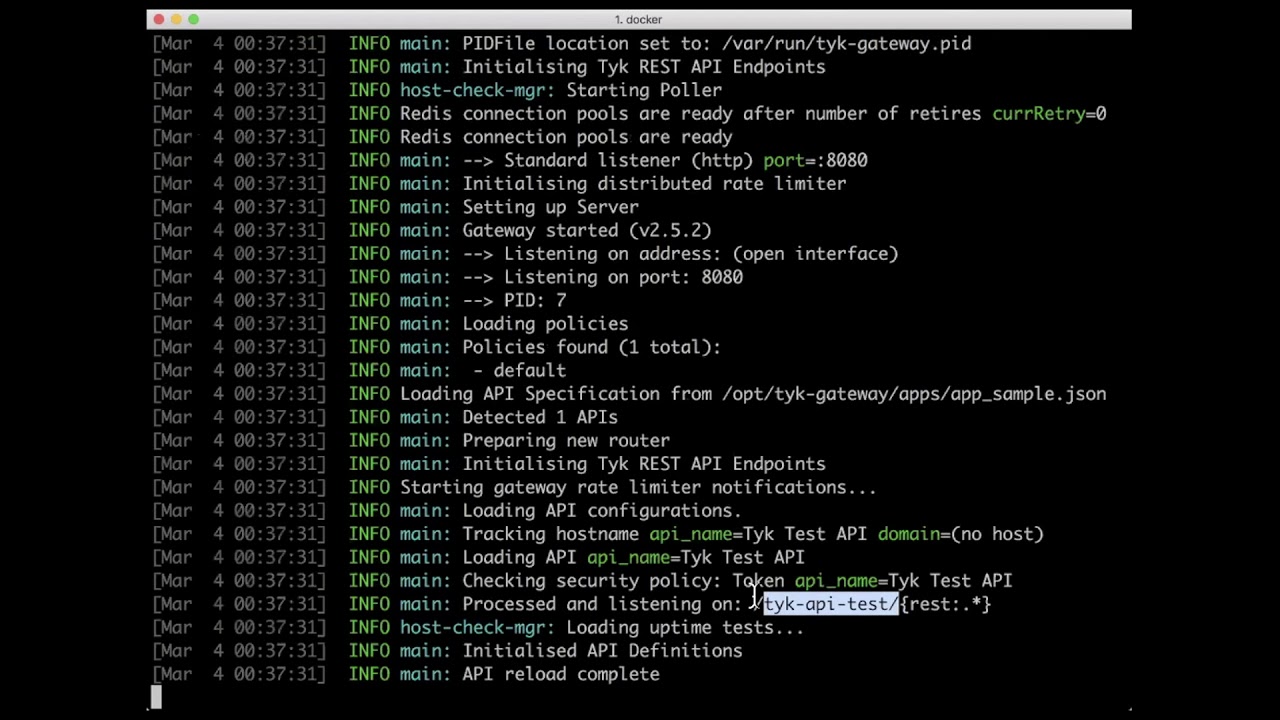 1 Api Gateway Getting Started With Tyk Open Source Api Gateway Youtube