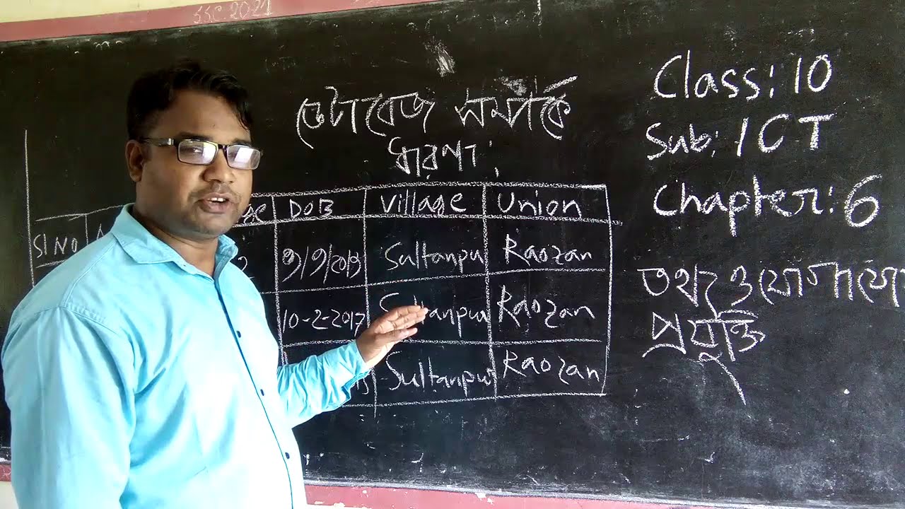 Class 9-10 ICT অধ্যায় ৬, ডেটাবেজ এর ডেটা টাইপ এর ধারণা. HSC ICT BOOK ...