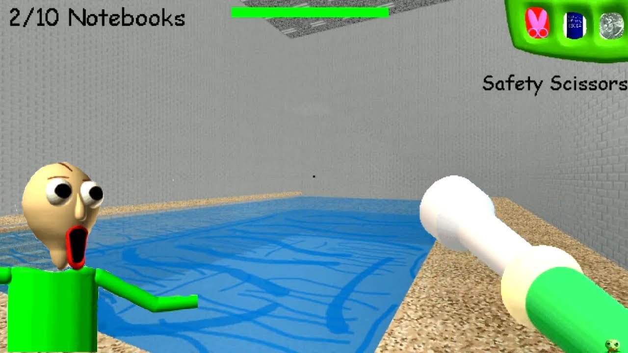 Pool in Baldi Basics school!??? - YouTube
