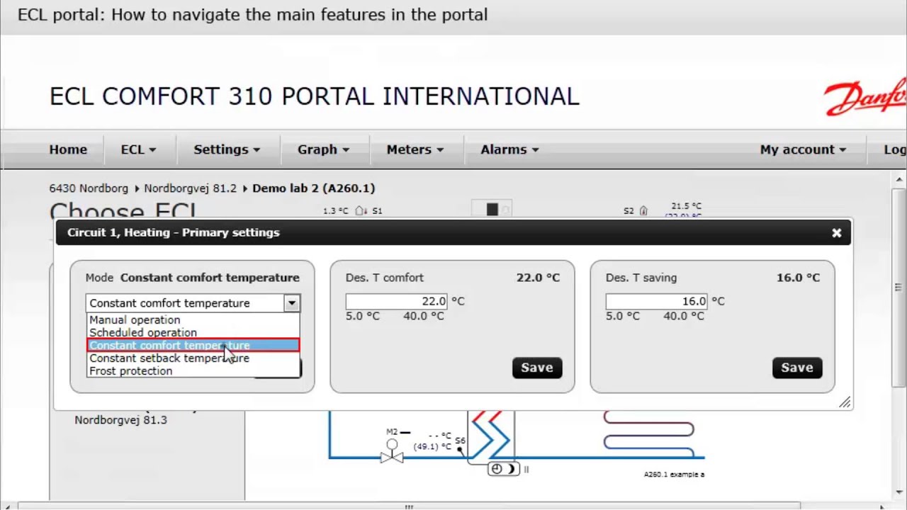 Danfoss ECL Portal - YouTube