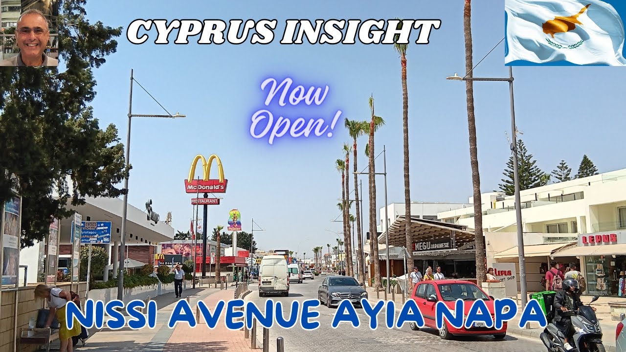 Nissi Avenue Ayia Napa Cyprus - What is Open in April? - YouTube