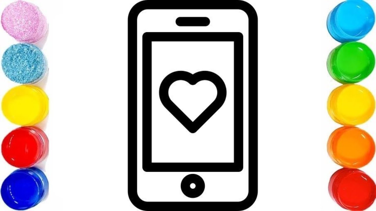 how to paint and draw a mobile easy for kids and toddlers - YouTube