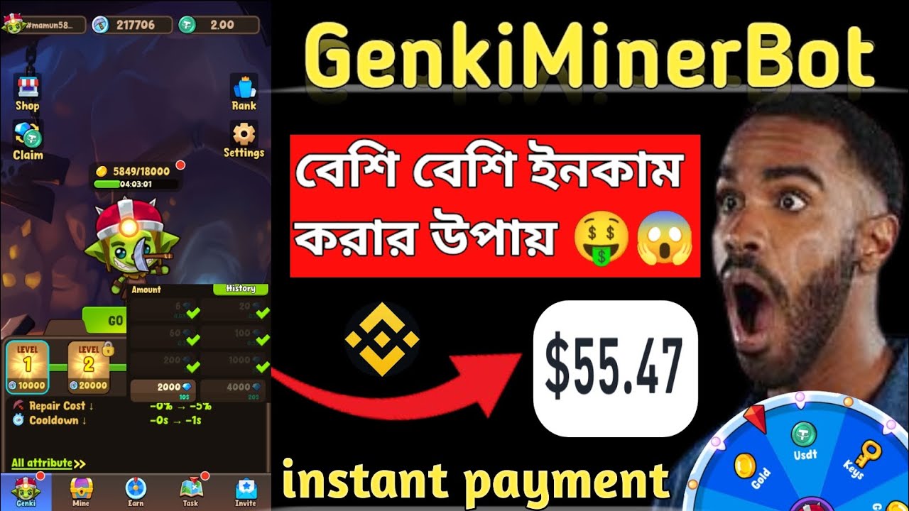instant payment | GenkiMinerBot | Genki miner bot withdrawal #instant # ...