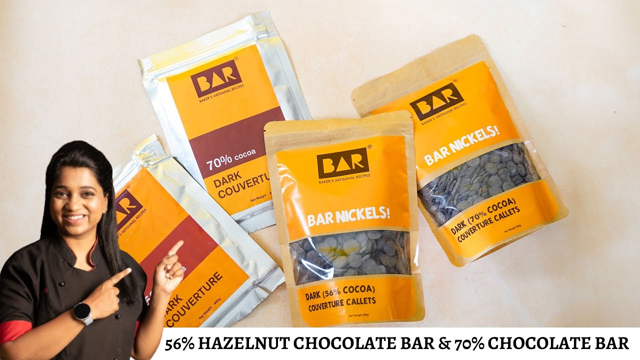 56% Hazelnut Chocolate Bar & 70%Chocolate Bar I Wow Cook Studio I Chef ...