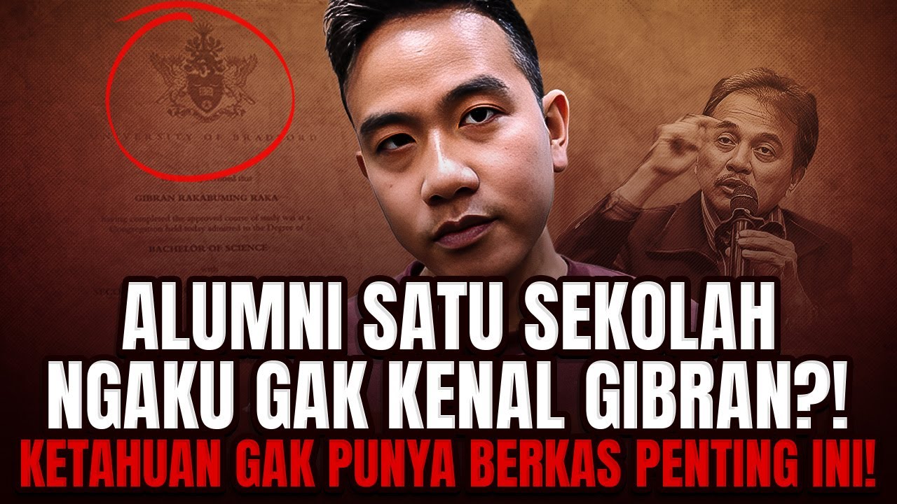 ALUMNI SATU SEKOLAH NGAKU GAK KENAL GIBRAN?! KETAHUAN GAK PUNYA BERKAS ...