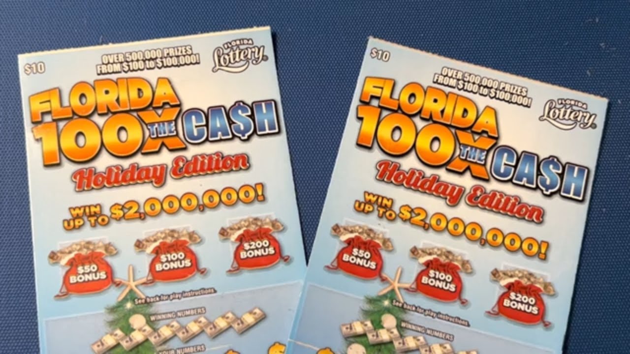 I BOUGHT A COUPLE OF THE 100X THE CASH HOLIDAY EDITION SCRATCH OFFS ...