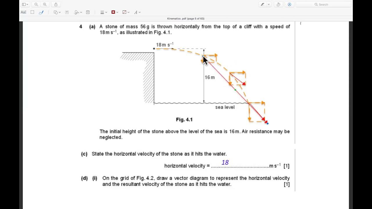 PROJECTILE MOTION - PHYSICS PAPER 2 AS LEVEL - YouTube