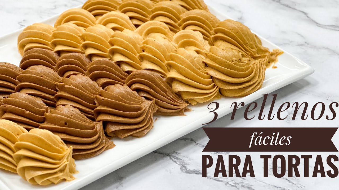 RELLENOS FÁCILES PARA TORTAS - YouTube