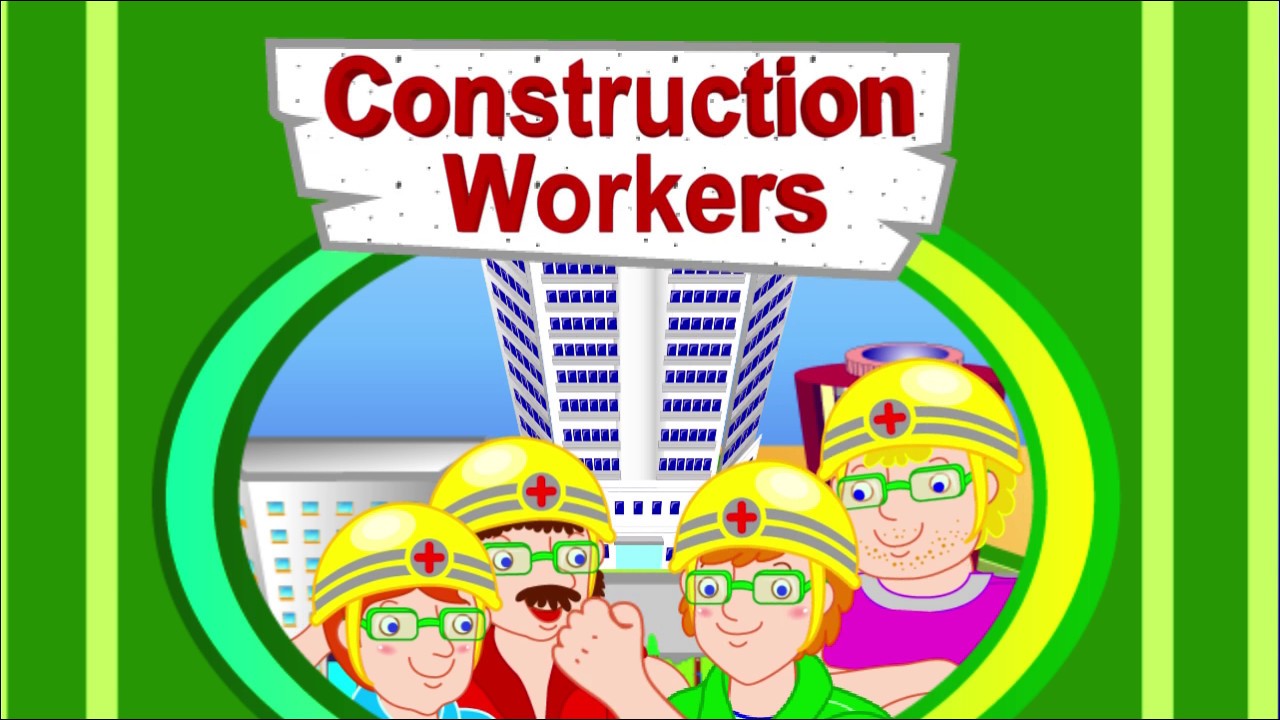 Kids learn English through songs: Construction Workers | Kid Song ...