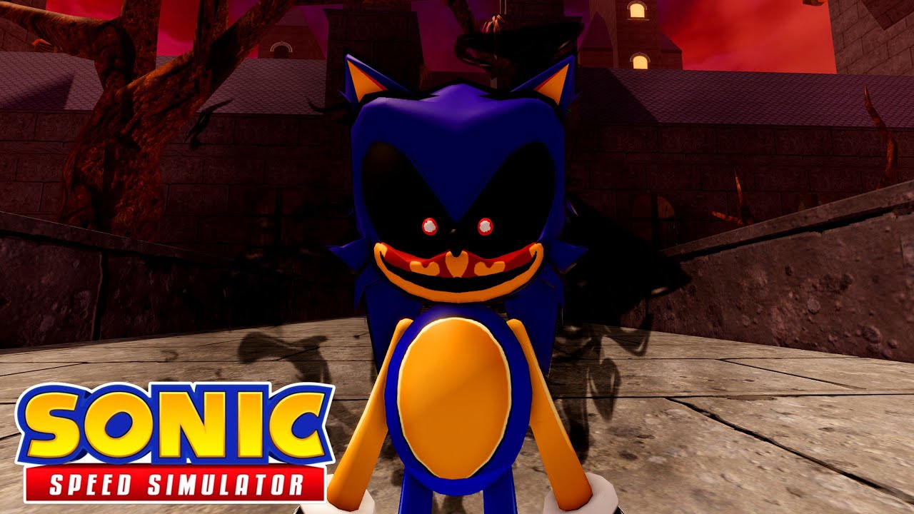 SONIC.EXE in Sonic Speed SImulator - YouTube