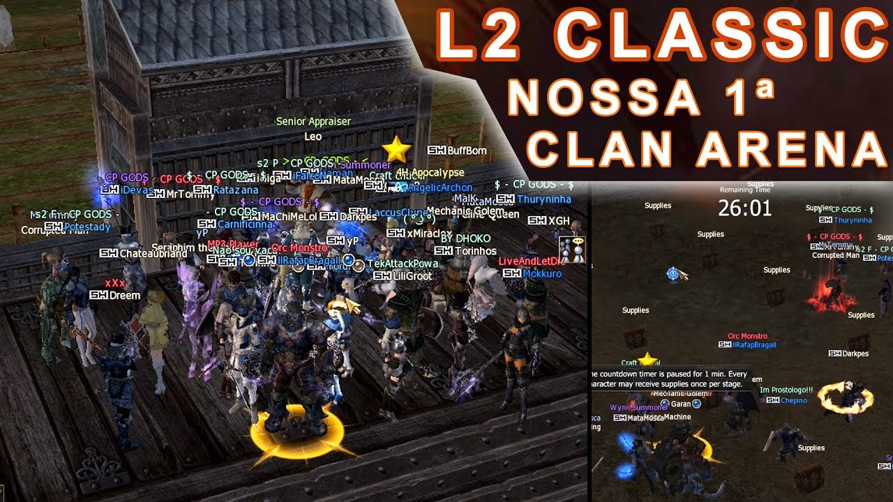 Lineage 2 Classic NA - Nossa Primeira Clan Arena no Server Talking ...