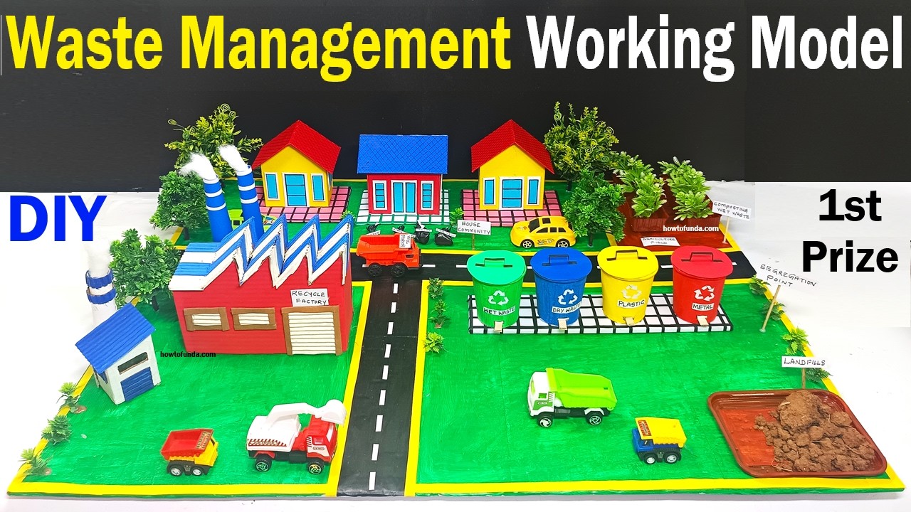 waste management working model for science project exhibition - diy ...