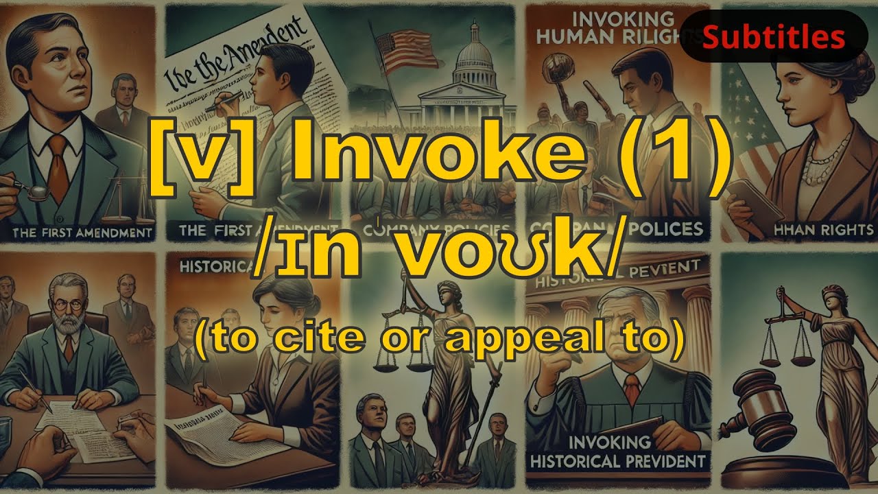 [v] Invoke meaning (to cite or appeal to) with 5 examples - YouTube