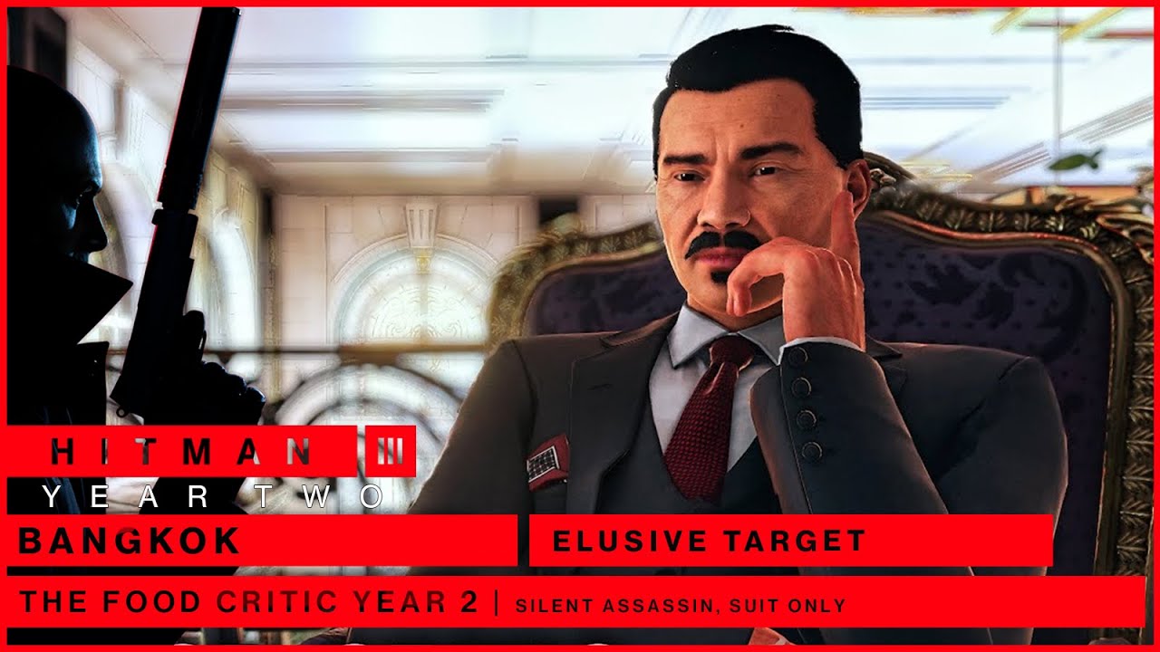 Hitman 3 ELUSIVE TARGET: THE FOOD CRITIC, SILENT ASSASSIN, SUIT ONLY ...