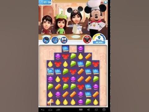 Play Disney Dream Treats - Match Sweets Gameplay Walkthrough Level 31 ...