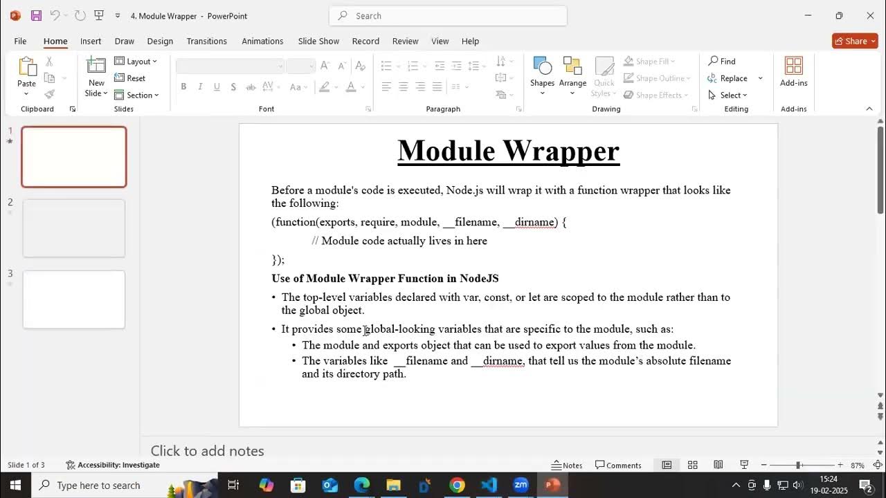 Module,console,Module Wrapper and timer in node js - YouTube