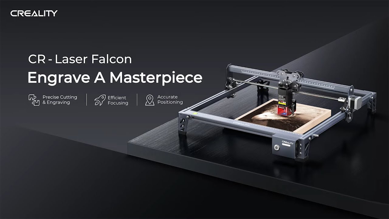 Creality Laser Cutting Machine: 5W CR-Laser Falcon Engraver - YouTube