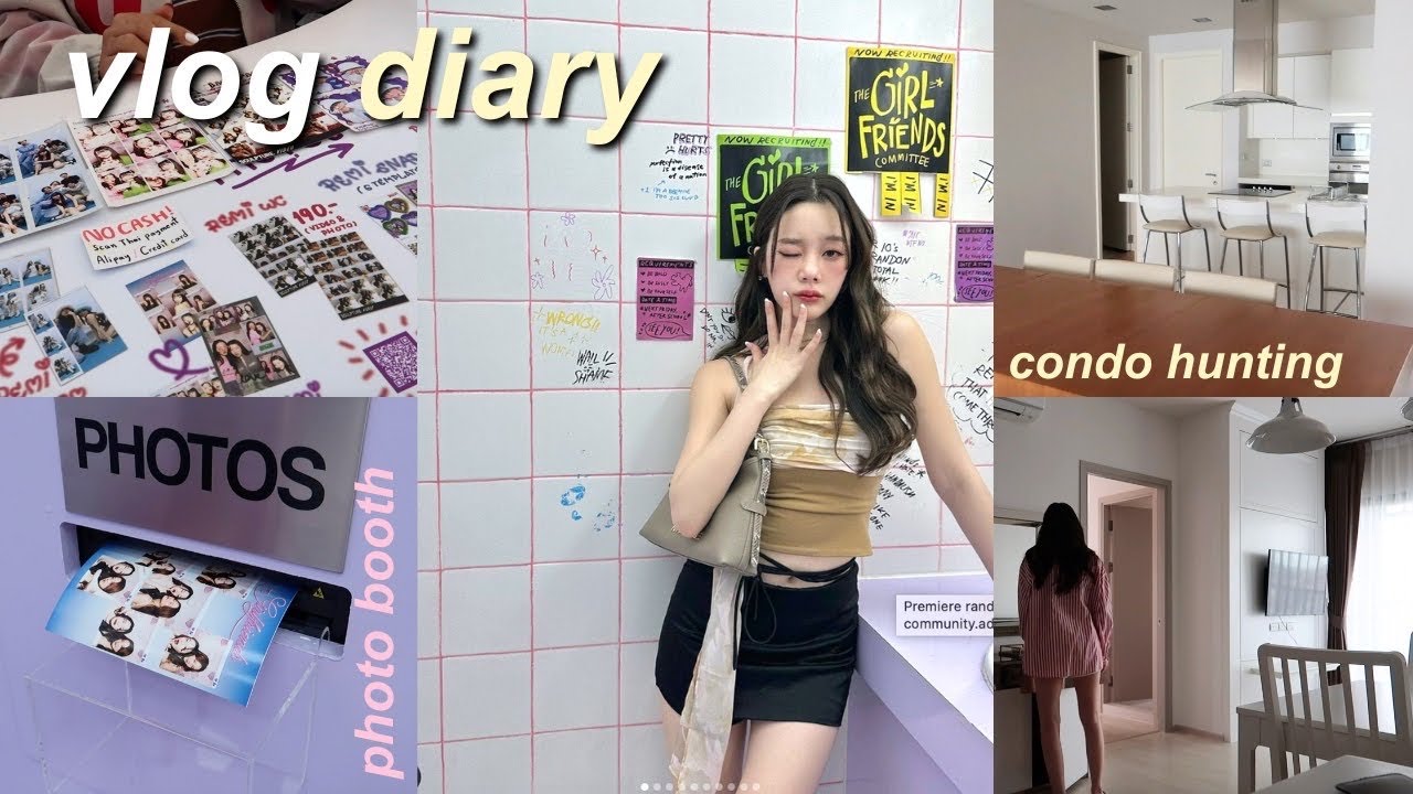 My vlog diary 💌 l photobooth 📸, ชอปปิ้ง 🛍️, condo hunting 🏢, karaoke กับเพื่อน 🎤💖 |Beamsareeda ...